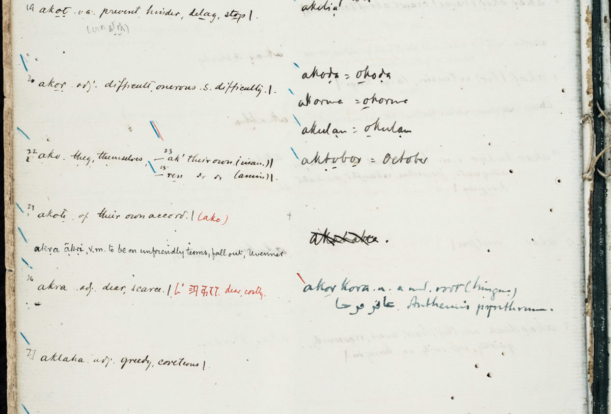 Santali manuscripts and cultural heritage | Nasjonalbiblioteket