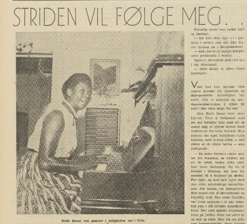 Sangstjernen og aktivisten Ruth Reese | Musikk | Nasjonalbiblioteket