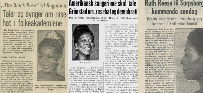 Sangstjernen og aktivisten Ruth Reese | Musikk | Nasjonalbiblioteket