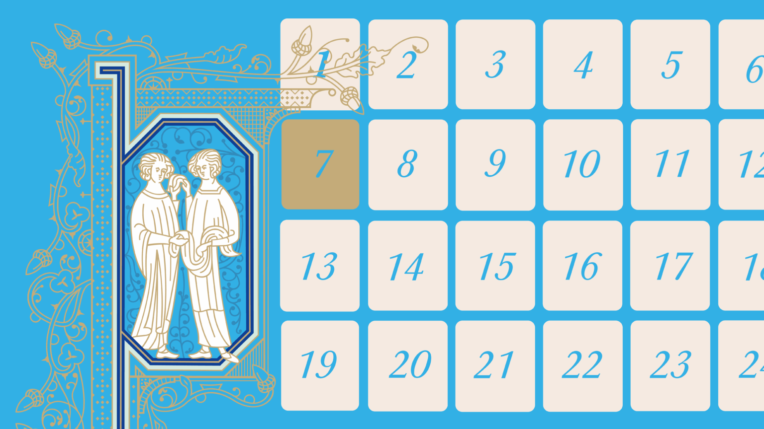 Luke 7 — Ein brann og eit mirakel: Julekalender om Magnus Lagabøte | Nasjonalbiblioteket