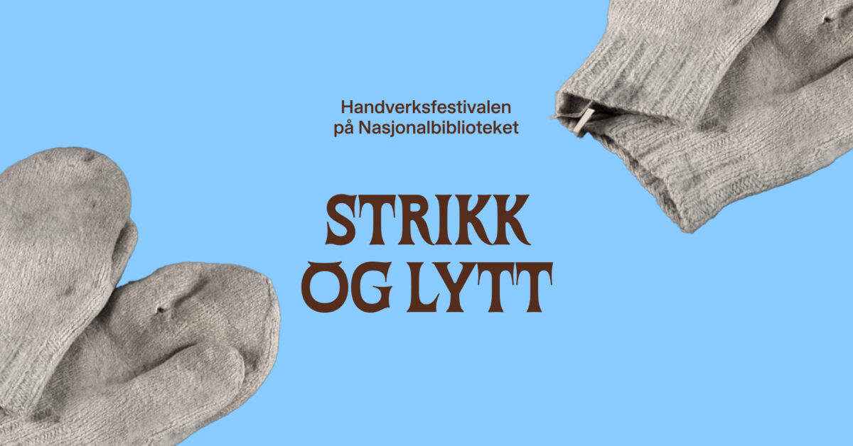 Strikk og lytt: sjøvottar | Nasjonalbiblioteket