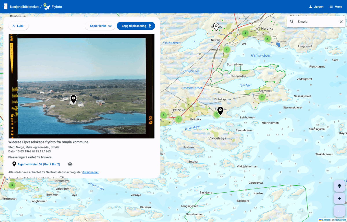 Utforsk Norge fra lufta: Hjelp oss med å plassere flyfoto på kartet ...
